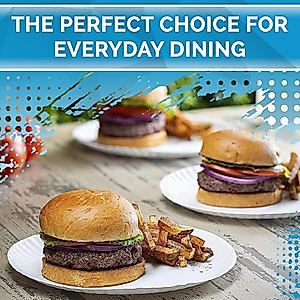 Perfectware - Kitchen essentials Paper Plate 6-300 6" Paper Plate, White (300 Count/pack)