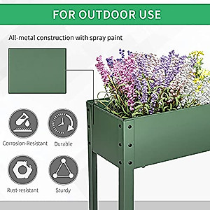 Raised Garden Bed for Vegetables Elevated Planter Box with Legs Outdoor Patio Flower Herb Container Gardening
