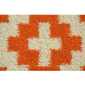 Garland Rug Southwest Area Rug, 5 x 7, Orange/Ivory
