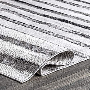 nuLOOM Magdalen Modern Vintage Area Rug, 4' x 6', Grey