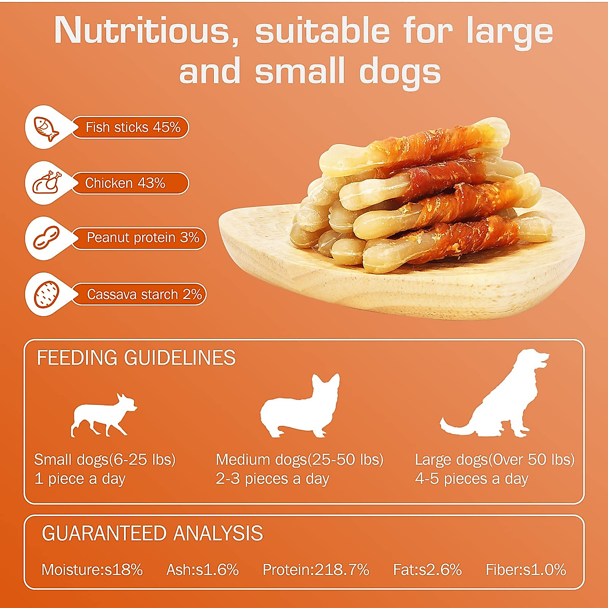 UrbanX HealthyBones Rawhide Free Healthy Foods for Pug and Other Small Companion Dogs, Chicken Wrapped Sticks Dog Foods, Soft Chewy Foods for Training Rewards, 14 Count