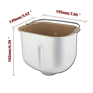 Bread Plate Household Bread Machine Baking Bucket Bread Machine Plate Bread Baking Pan Bread Machine Parts (rectangle)