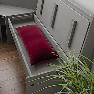 Linon Home Decor Products Grey Corner Dining Set by Linon Leyton Nook