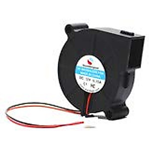 SoundOriginal 12V DC Brushless Blower Cooling Fan 50x50x15mm,for 3D Printer Humidifier Aromatherapy and Other Small Appliances Series Repair Replacement (12v Dual Ball Bearing 2pack)