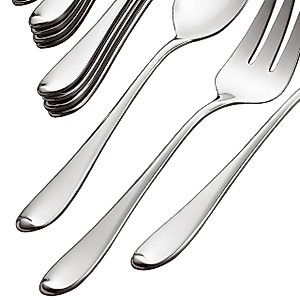 Gorham Studio 45-Piece Flatware Set, 6.30 LB, Metallic