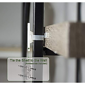 45MinST 4-Tier Vintage Industrial Style Bookcase/Metal and Wood Bookshelf Furniture for Collection,Vintage Brown, 3/4/5 Tier (4-Tier)