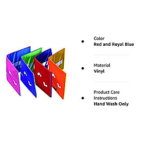 Tumbl Trak Cartwheel Beam Mat, Red and Royal Blue, 2ft x 6ft