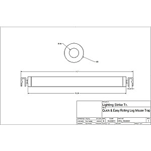 RINNETRAPS, Rolling Log Mouse Trap, Tested & Proven Effective Capture or Kill of Mice, Small Rats or Rodents, Humane for Pest Control, Catches Safe with No Poison: Made & Designed in The USA (1)