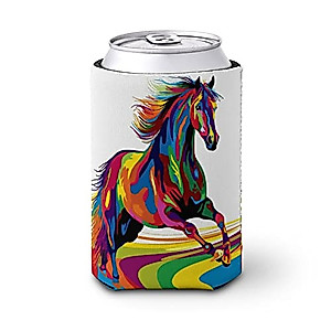 2 PCS Colorful Horse Running Cup Can Cooler Party Gift Beer Drink Coolers Coolies