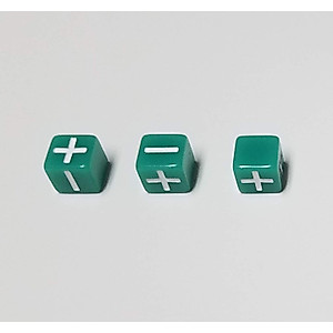 10mm Green & Purple Fate Fudge Dice / 8 Very Small Dice