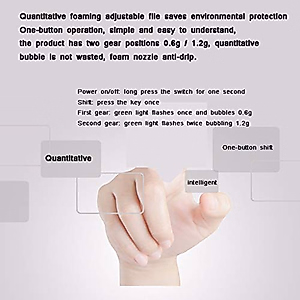 FKJLUN Hand Soap Dispenser Pump Automatic Foam Hand Sanitizer Induction Soap Dispenser Hand Sanitizer Bottle to Soap Dispenser Mobile Phone Wall Hanging Hand Lotion Bottle for Bathroom (Color : Red)