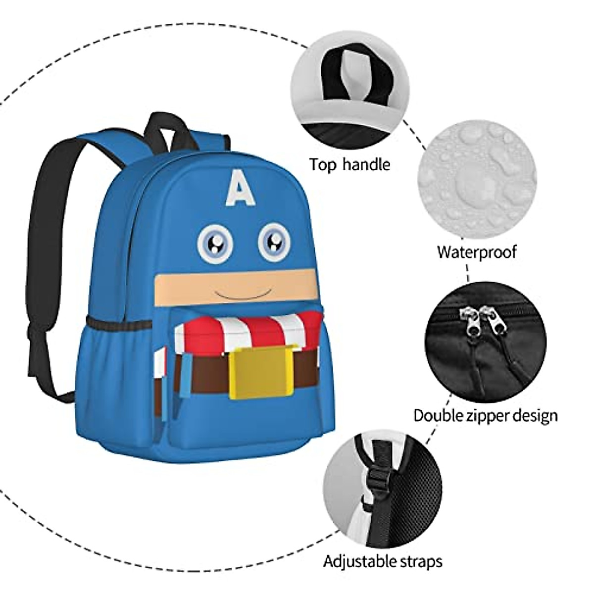 ISHTI Kids Backpack for Boys & Girls, Backpack with Multiple Pockets for Elementary School, Waterproof Backpacks Student School Bags Lightweight Backpacks for Toddler Kids Kindergarten…