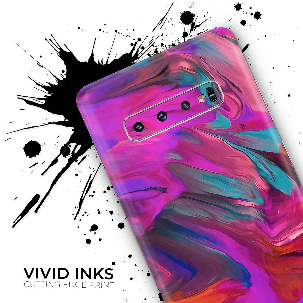 DesignSkinz Blurred Abstract Flow V56 Protective Vinyl Decal Wrap Skin Cover Compatible with The Samsung Galaxy S20 (Screen Trim & Back Glass Skin)