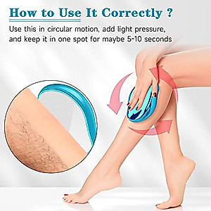 Bleam Crystal Hair Eraser, ANTAND Hair Removal Device 3rd Gen 2023 Magic Painless Exfoliation Hair Remover Tool for Women Men Leg Arm Back, Eco-Friendly Reusable Hair Eraser for Soft Smooth Skin