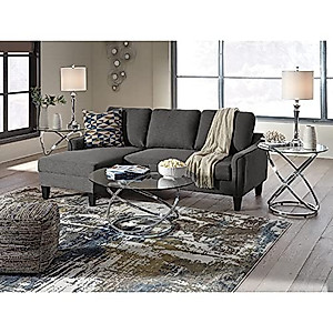 Signature Design by Ashley Hollynyx Contemporary Round 3-Piece Occasional Table Set, Includes Coffee Table and 2 End Tables, Chrome