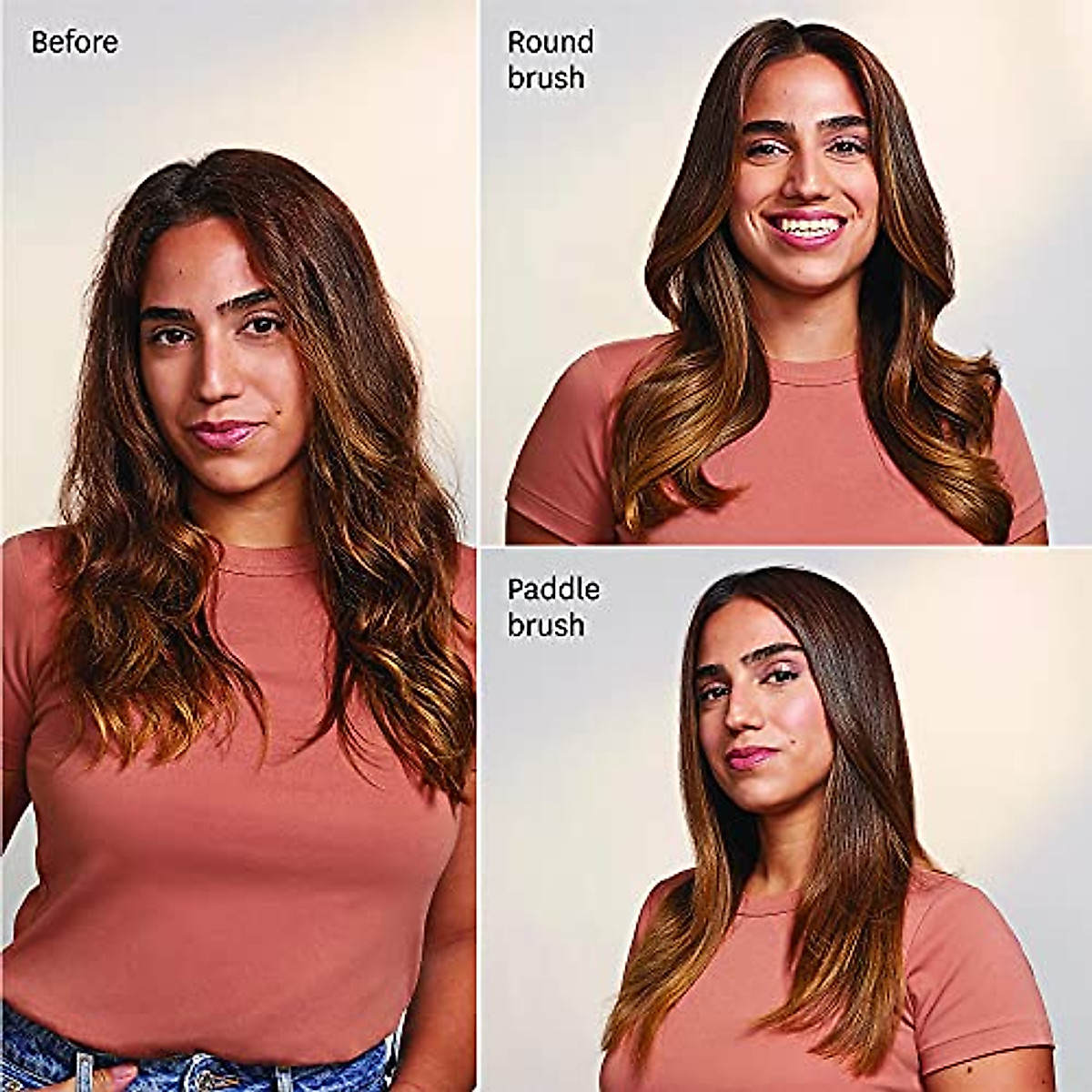 T3 AireBrush Duo Interchangeable Hot Air Blow Dry Brush with Two Attachments – Includes 15 Heat and Speed Combinations, T3 IonFlow Technology, Volume Booster Switch, Lock-in Cool Shot