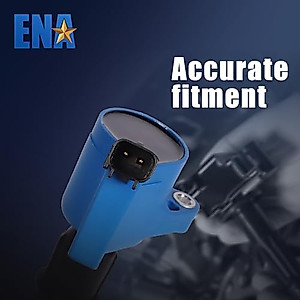 ENA Set of 8 Blue Ignition Coil Pack Compatible with Ford Lincoln Mercury F150 F250 E150 E350 Navigator Town Car Expedition Mustang GT Grand Marquis 4.6L 5.4L 6.8L for DG508 DG457 DG472 DG491 FD503