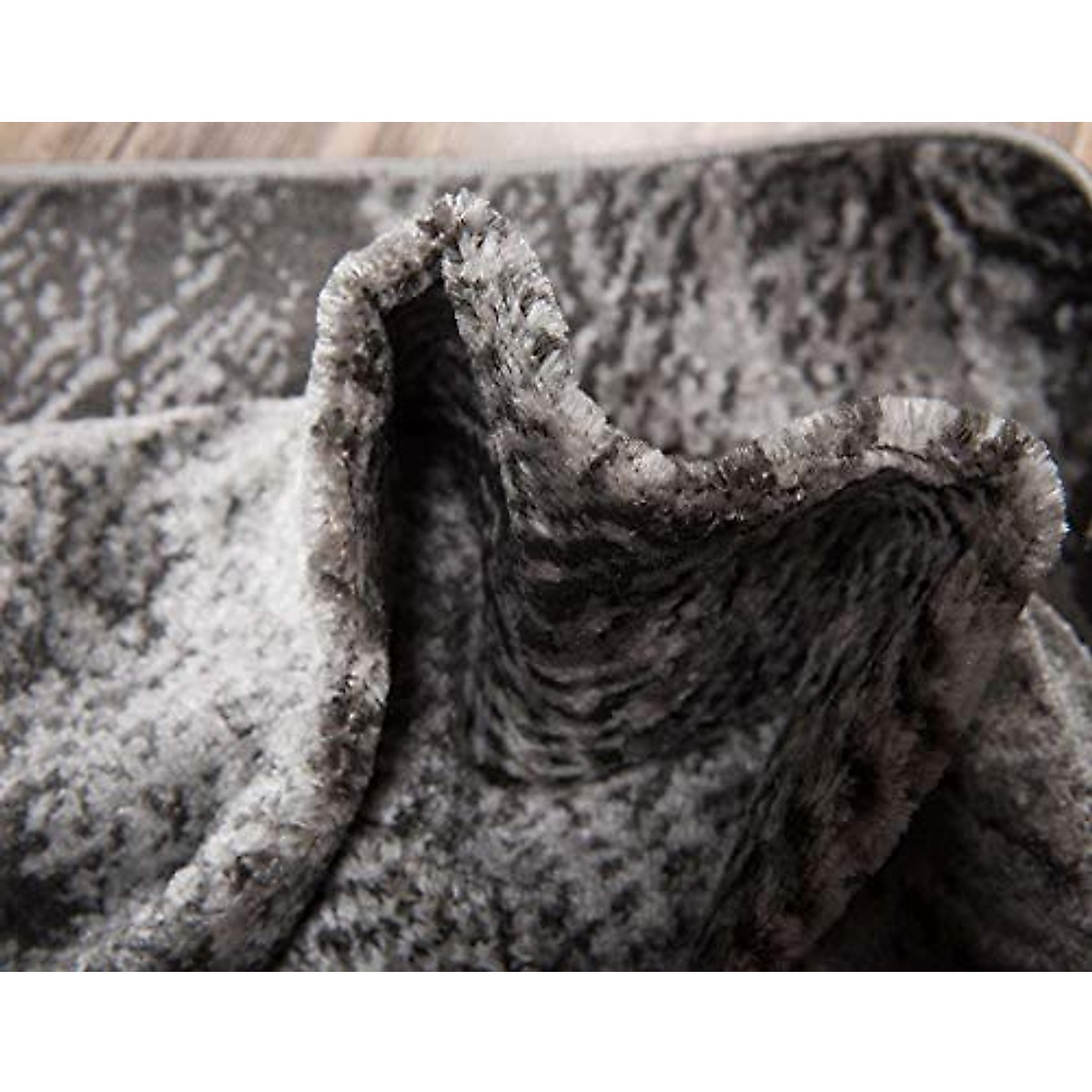 Unique Loom Sofia Collection Area Rug - Albert (9' x 12' 2", Dark Gray/ Gray)