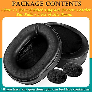 TaiZiChangQin Upgrade Ear Pads Ear Cushions Mic Foam Replacement Compatible with Trust GXT 414 ZAMAK Headphone (Protein Leather Earpads)