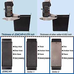 JDMCAR Compatible with Toyota Tundra Accessories 2014-2021 Center Console Organizer, Insert ABS Black Materials Tray, Armrest Secondary Storage Box - Full Tray