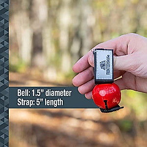 SABRE Frontiersman Bear Bell, Magnetic Silencer, Durable Hook and Loop Strap Attachment, Helps To Prevent Startling Bears While Hiking