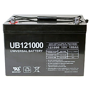 12V 100Ah AGM Sealed Lead Acid Battery UB121000 Group 27