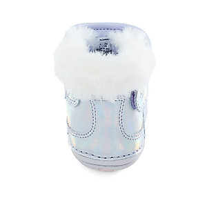 Stride Rite Baby Girls Soft Motion Channing First Walker Shoe, Iridescent, 3.5 Wide Infant