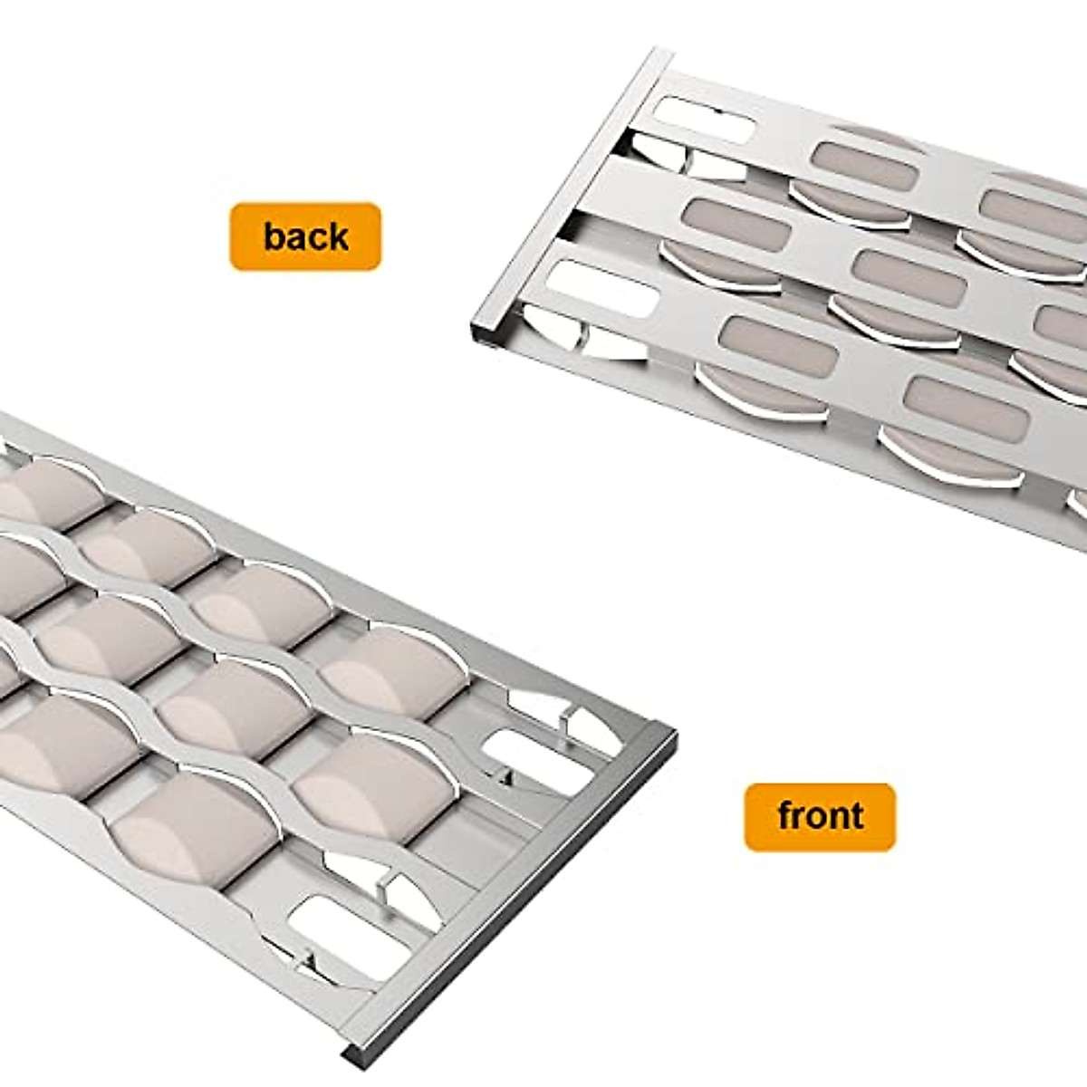 GLOWYE 16.5" Flame Tamers Ceramic Briquettes Replacement for Turbo 720-0057 CG3CKW CG4CKW CK4CKWN Elite CG3TDN CG5TDN XG3TCN XG4TDN 720-0057 Classic CG3TCN CG4TCN