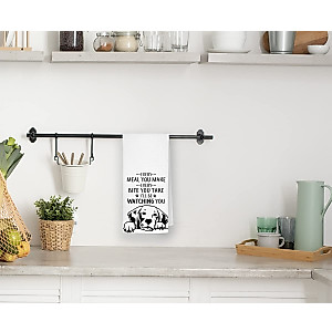 QODUNG Every Meal You Make Funny Golden Retriever Soft Kitchen Towels Dishcloths 16x24 Inch,Cute Golden Drying Cloth Hand Towels Tea Towels for Kitchen,Golden Lover Gifts