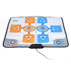 Sonew Double Person Non-slip Party Dancing Pad Dance Mat Compatible for Nintendo Wii Console Game