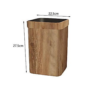 Stylish Waste Receptacle for Home and Office, 22.5x27.5cm