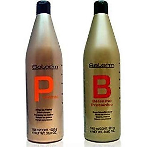 Salerm Protein Shampoo and Balsamo Conditioner Combo Set