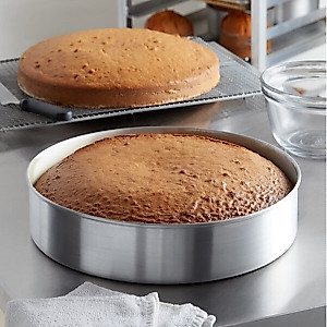 TrueCraftware- 16" X 4" Aluminum Round Layer Cake Baking Pan 0.90MM- Bakeware for Cake Pizza Layer Cake Pans Easy Releasing Cake Baking Pans Circle Cake Pans Cake Tin Cheesecake Mold