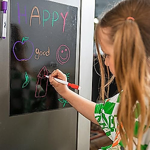 Mr. Pen- Magnetic Black Dry Erase Board for Fridge, 11.6" X 15 ", White Board for Fridge Whiteboard Magnetic Whiteboard for Fridge Whiteboard, Magnetic Chalkboard