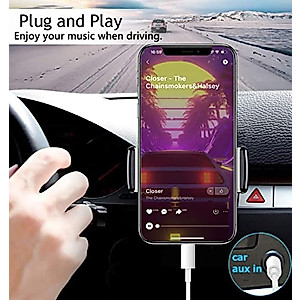 Wahbite Lightning to 3.5mm Audio Cable Compatible with iPhone 13/12/11/XR/XS/X/8/7/6 Plus/SE 2, iPad