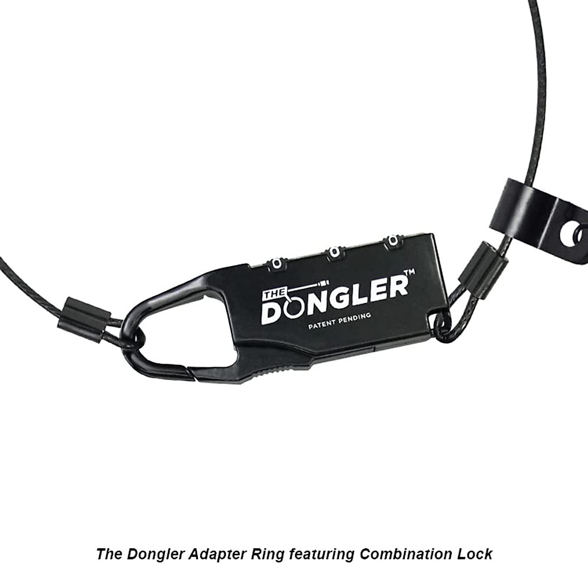The Dongler Loaded - ProAV 4K HDMI Dongle Adapter Ring - Supports up to 32Gbps Input, 4K with HDR - Includes Combination Lock with (4) Pigtail Dongle Adapters