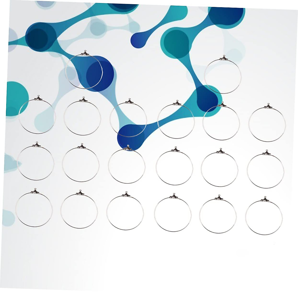 VILLCASE 3sets Long Lasting Copper Ear Clips DIY Earring Hooks for Women Girls Silver Handmade Jewelry 20pcs*3