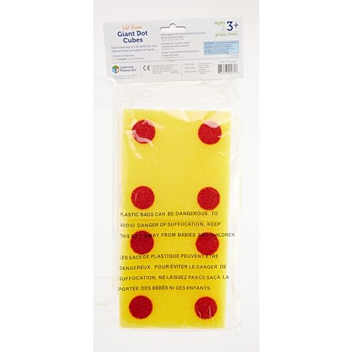 Giant Soft Cubes Dot 2/pk 5 Inch Cube Square