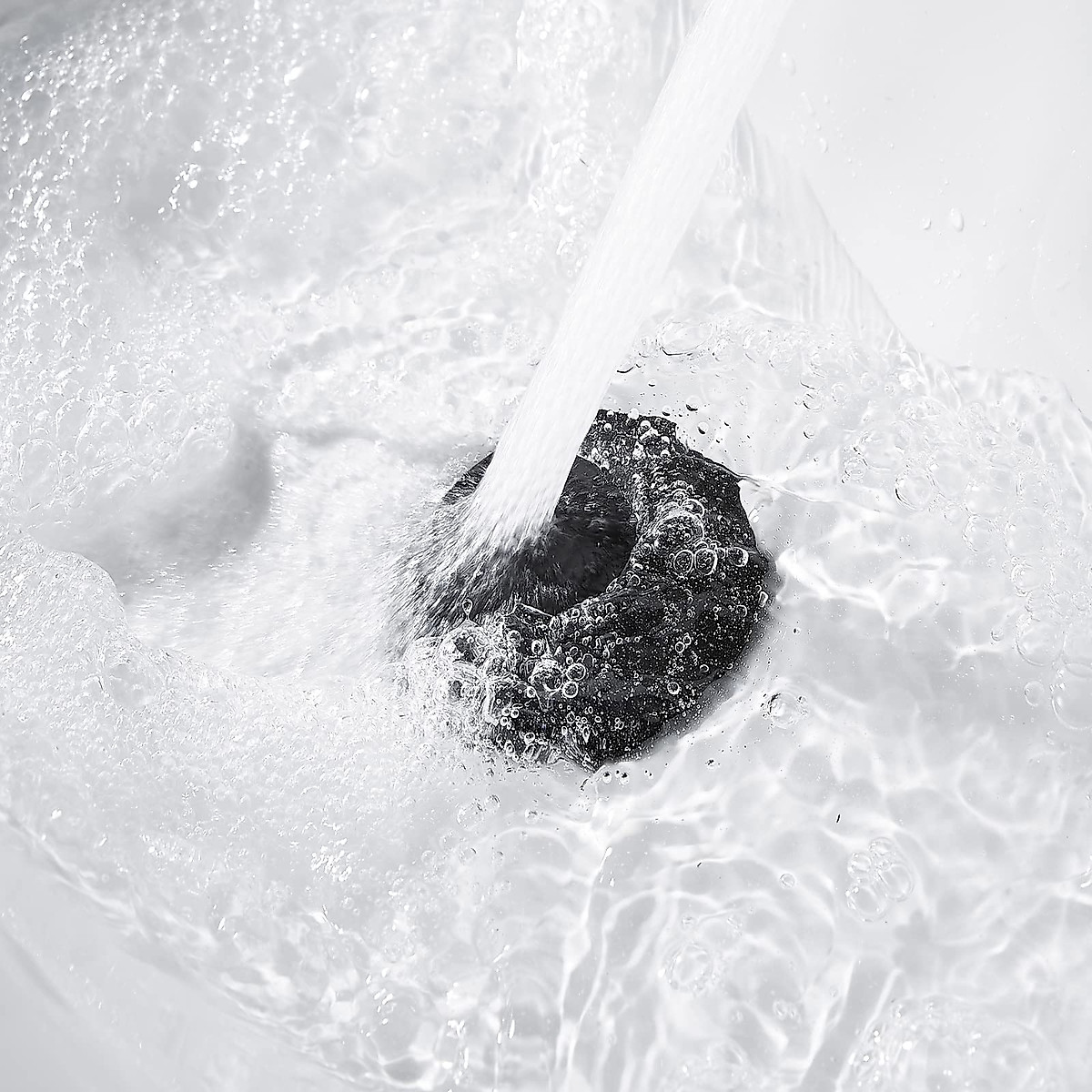 Bathroom Sink Drain with Overflow Pop-Up Drain Plug, Removable Basket Drain Assembly, Sink Drain Assembly with Explosion Proof and Anti-Clog Drain Filter (Matte Black)