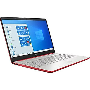 HP 15-DW000 2022 Business Laptop 15.6" HD 1366x768 4-Core Pentium Silver N5030 16GB DDR4 512GB SSD Intel UHD Graphics Wi-Fi 5 Windows 11 Pro Scarlet Red w/ONT 32GB USB
