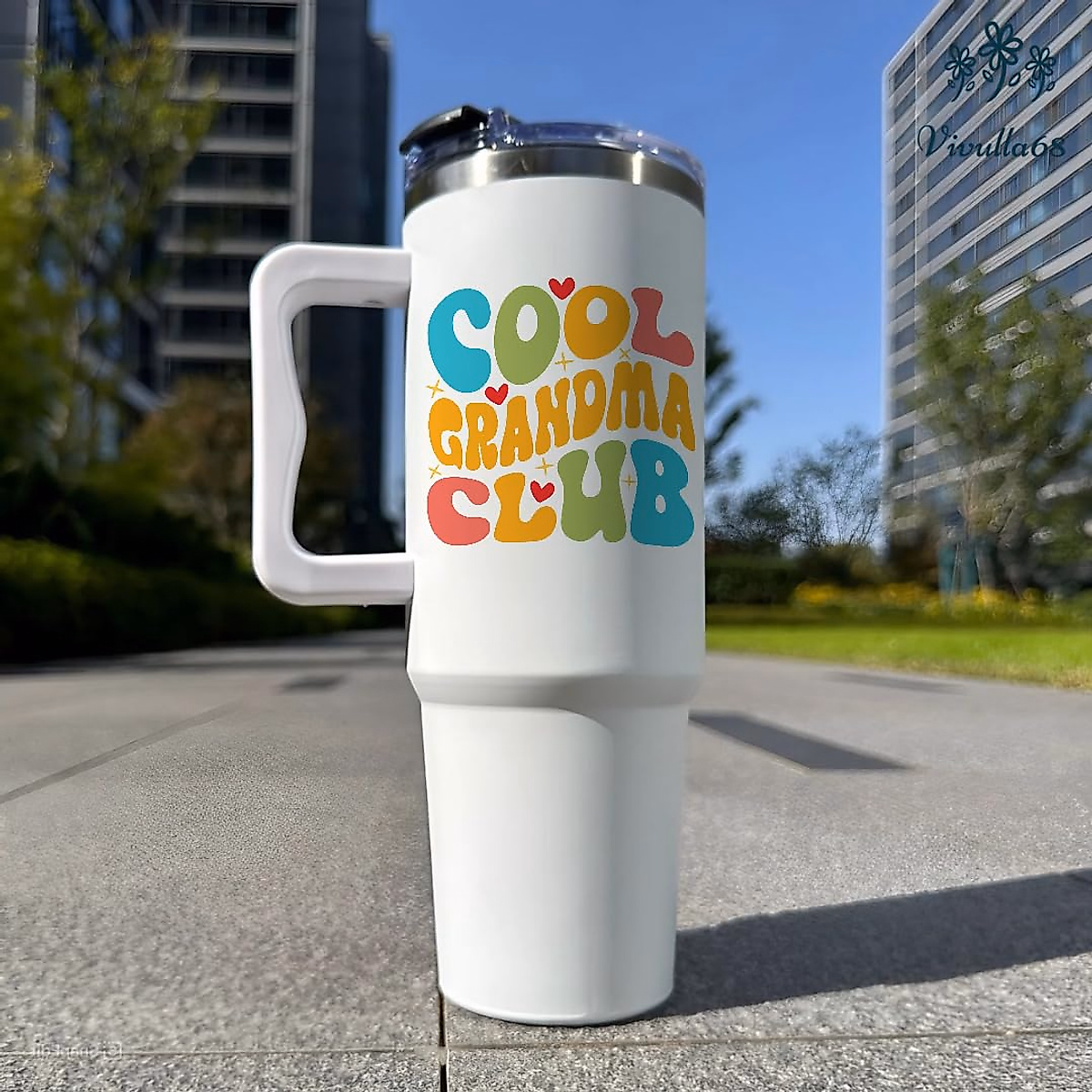 Mothers Day Gifts for Grandma, Cool Grandma Club Tumbler 40Oz - Grandmother Coffee Mugs, Gifts Ideas for Grandmas, Grammy, Granny, Nana, Gigi, Mimi, Mamaw - Grandmother Birthday Gift, Grandmy Cup