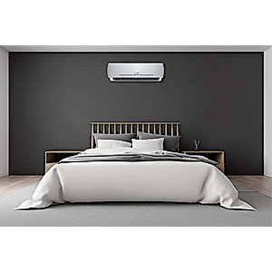 Air-Con Blue Series 3 Ductless Mini Split Air Conditioner Inverter Heat Pump Complete Unit with 15 ft Kit (9,000 BTU)