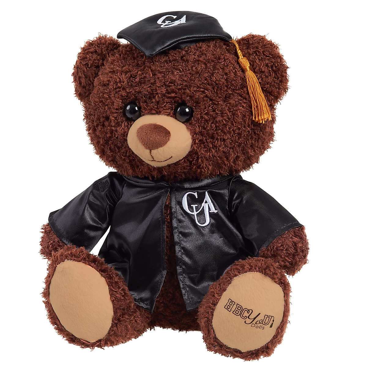 Just Play Purpose Toys HBCyoU Clark 10-inch Snuggly Graduate Teddy Bear, Graduation Gifts, Stuffed Animals and Toys for Kids Ages 3+