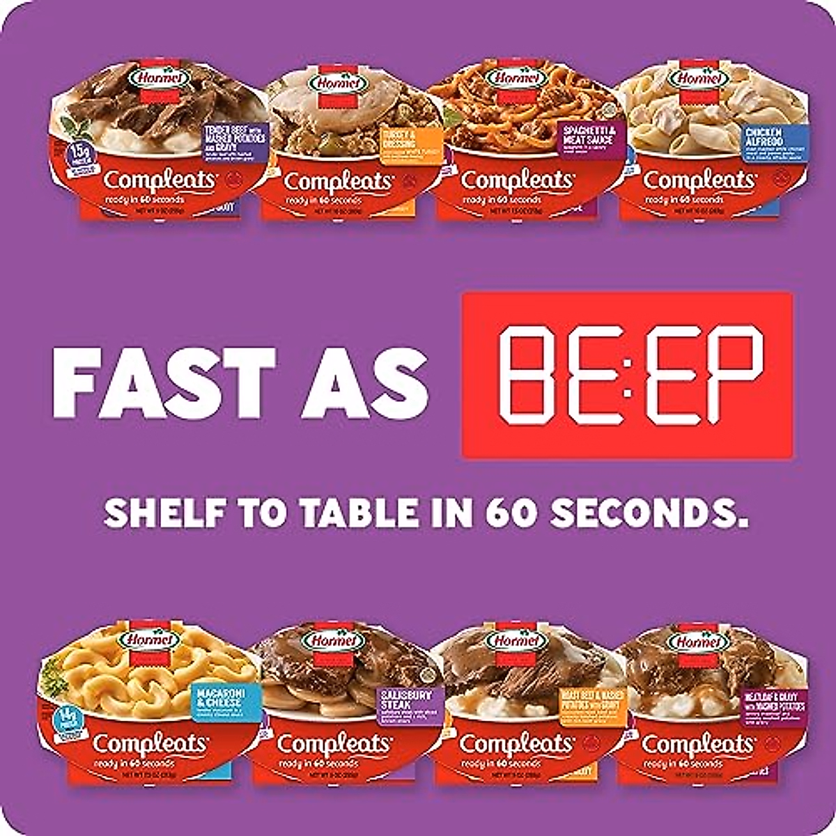 HORMEL COMPLEATS Protein Variety Pack Microwave Trays (Pack of 5)