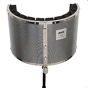 LyxPro VRI-20 Sound Absorbing Acoustic Foam Isolation Portable Microphone Shield, Vocal Recording Panel, High Performance - Stand Mountable