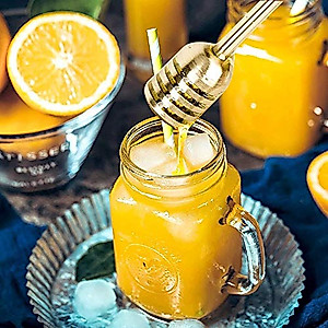 1Pieces Honey Stirrer Spoon Long Handle Honey Dipper Stainless Steel Stirrer Honey Spoon Mixing Tool for Honey Jam Jar Dispense