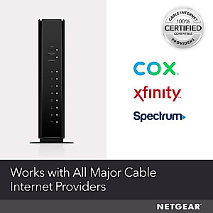 NETGEAR Cable Modem with Built-in WiFi Router (C6230) - for Cable Plans Up to 300Mbps | AC1200 WiFi Speed | DOCSIS 3.0 (Renewed)