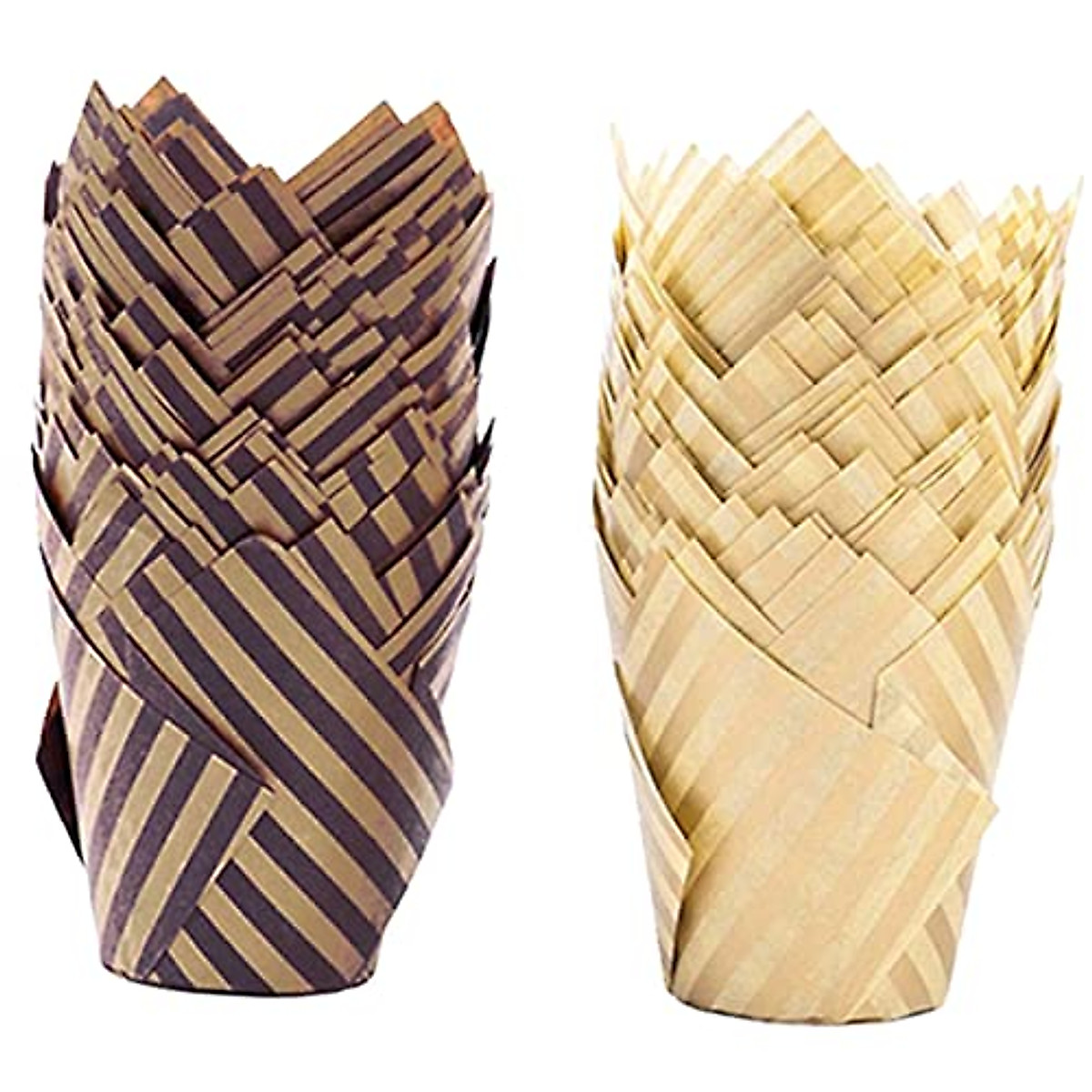 UPKOCH 200pcs Cuake Party Design Dark Shower Tulip Wrappers Liners Wedding Shop Paper Liner Dessert Baking for Greaseproof Decoration Birthday Portable Muffin Cake and New Cases