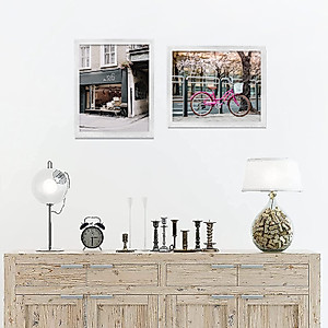 Golden State Art, 16x20 Wooden Picture Frame - Mat for 11x14 Photos - Real Glass - Horizontal and Vertical Wall Display, Great for Engagement, Wedding, Silver, 1 Pack