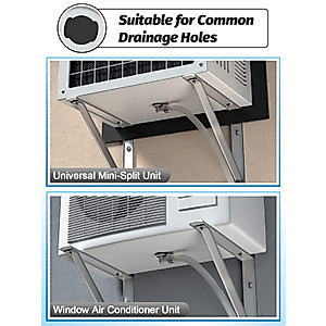 10ft Air Conditioner Drain Hose, 3/5 inch Portable AC Drain Hose Connector, Replacement for Universal Mini-Split Unit and Window Air Conditioner Unit Parts